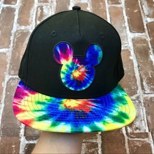 Neff | Accessories | Disney By Neff Black Tie Dye Mickey Mouse Hat ...